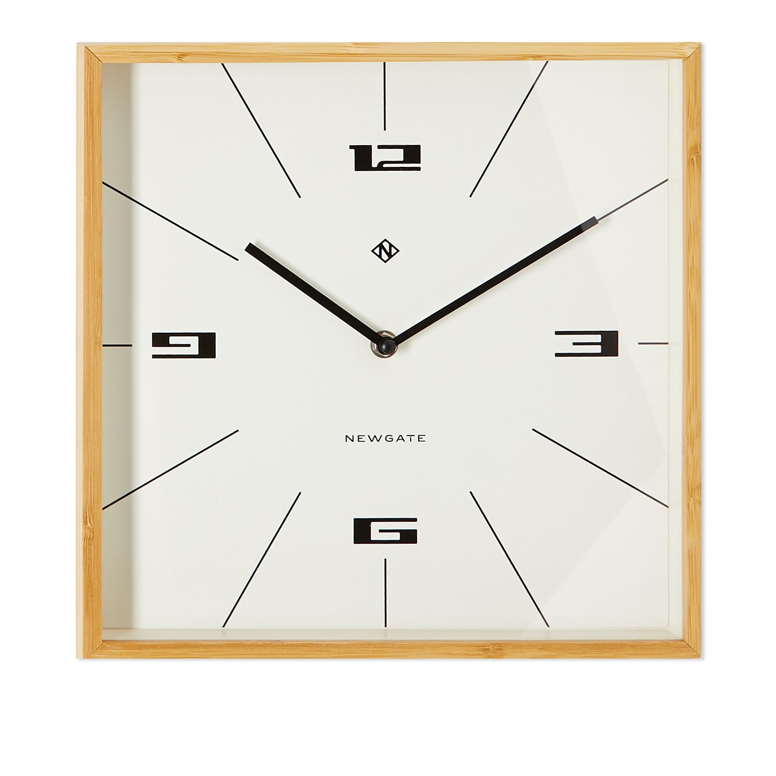 Newgate Clocks Fiji Hovercraft Dial Wall Clock Bamboo | END.