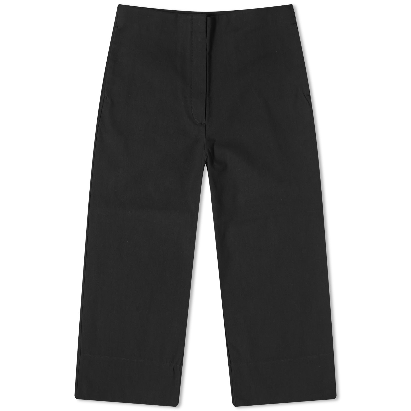GANNI Wide Crop Pants Black | END. (GB)