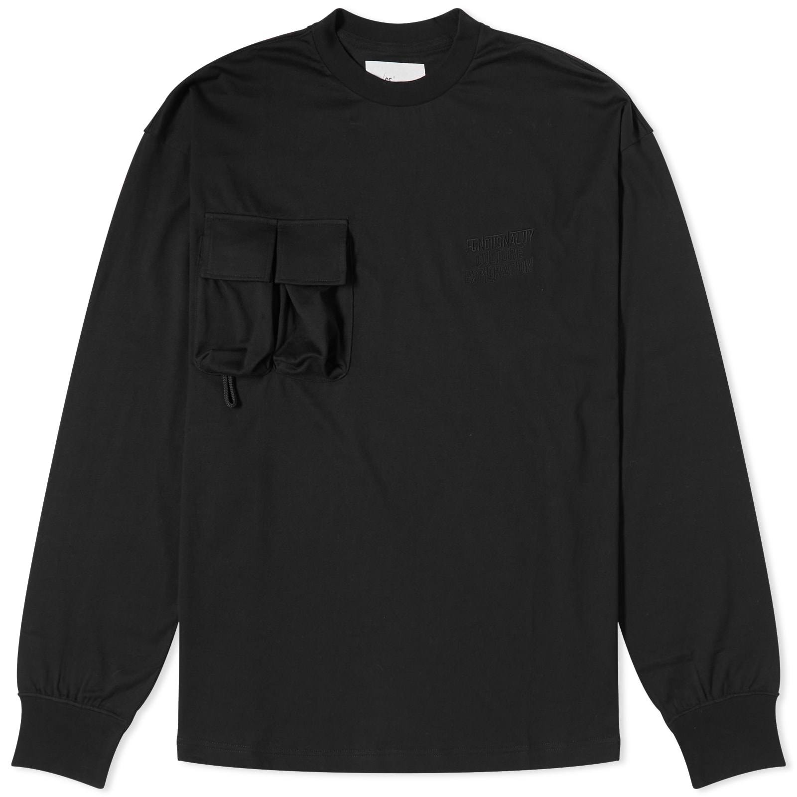 F/CE. Long Sleeve PLA Pocket T-Shirt Black | END. (US)