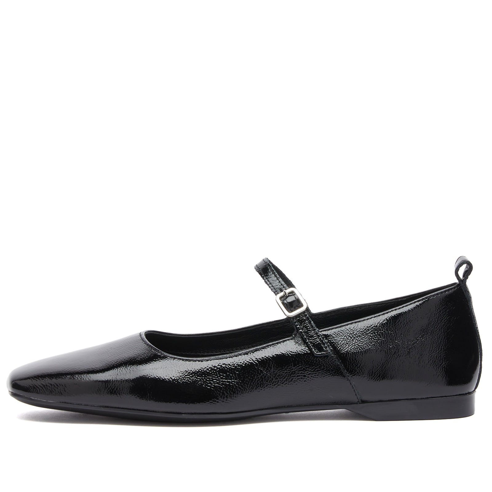 Vagabond Shoemakers Delia Square Toe Leather Ballet Shoes Black | END. (US)