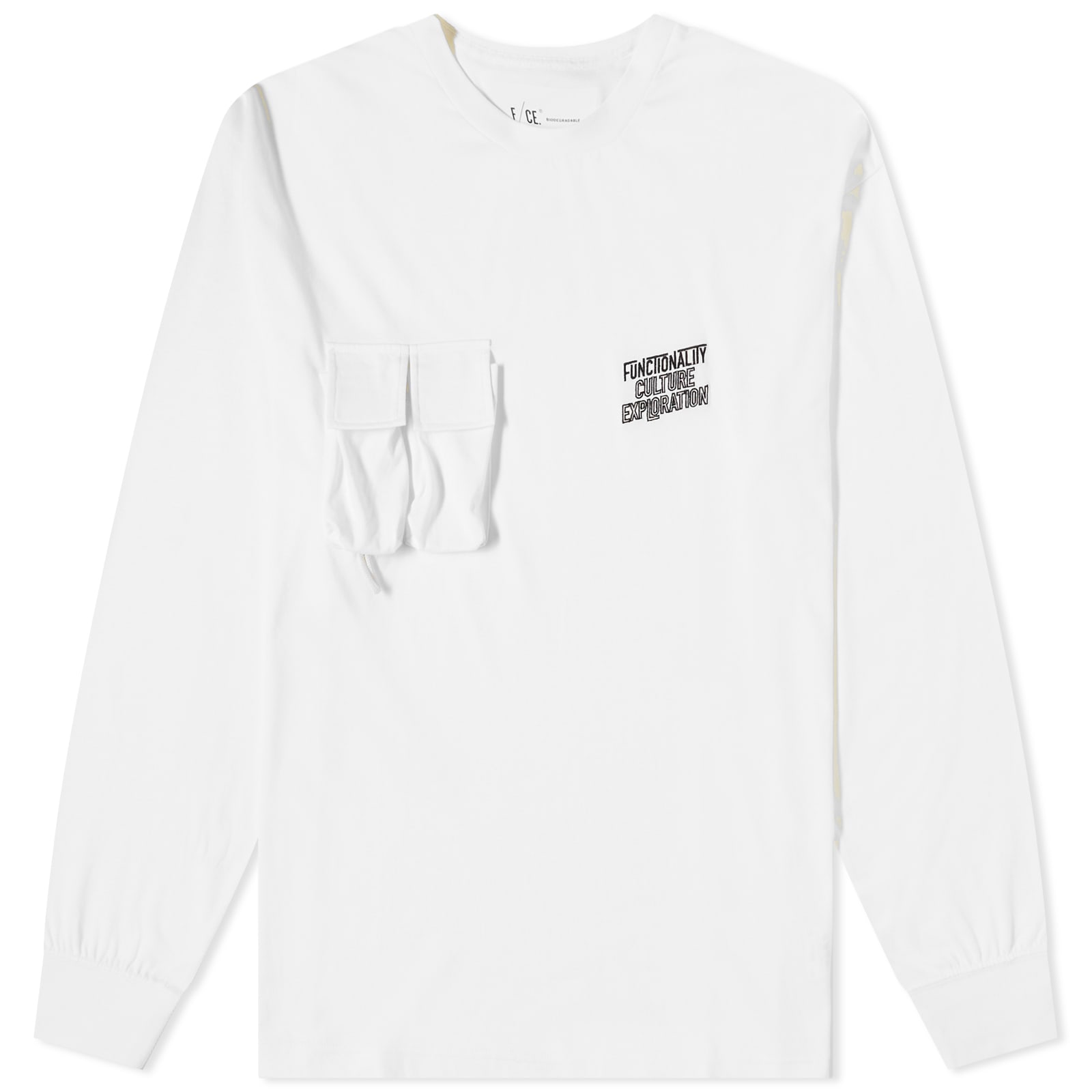 F/CE. Long Sleeve PLA Pocket T-Shirt White | END. (US)
