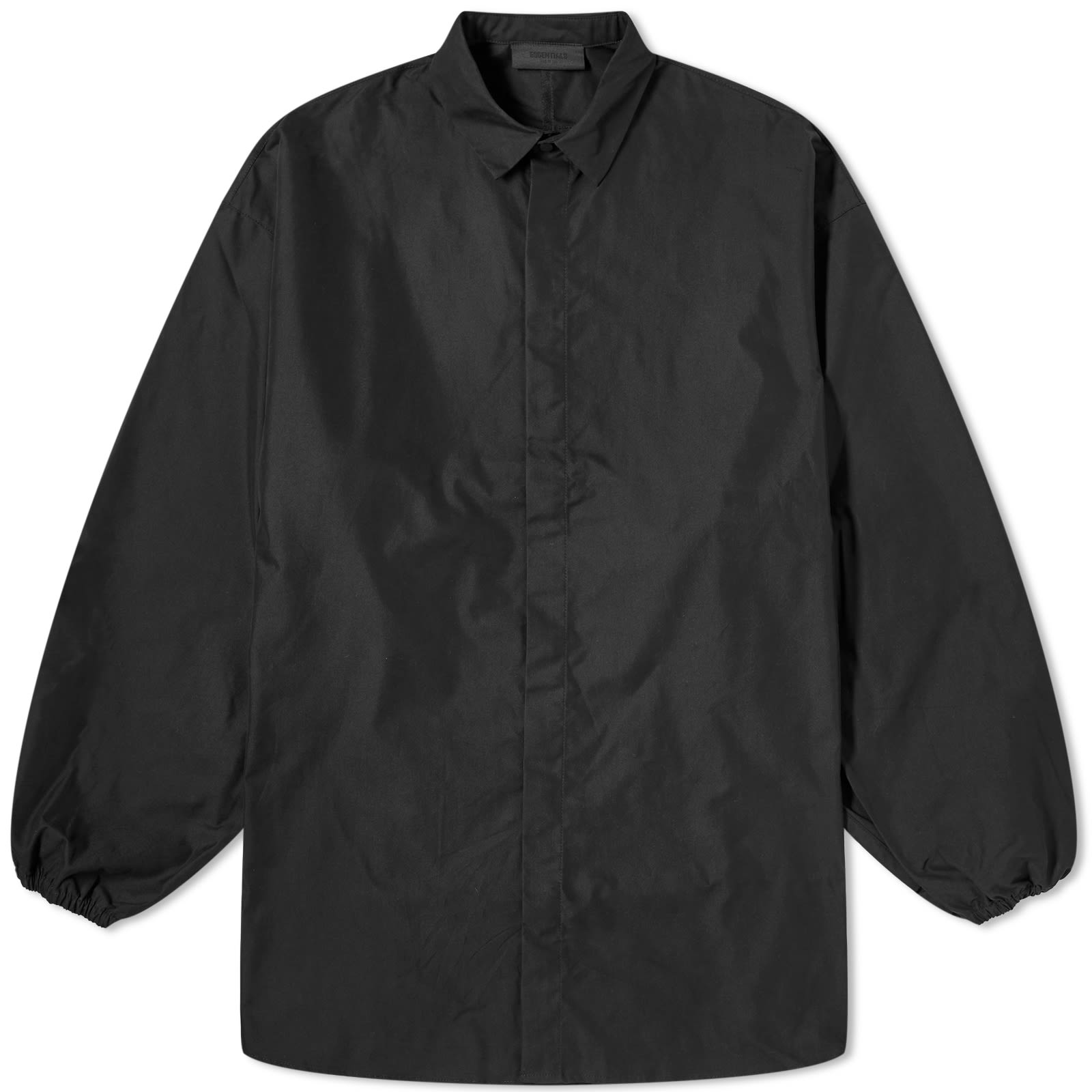 Fear of God Essentials Button Down Shirt Jet Black | END. (GB)