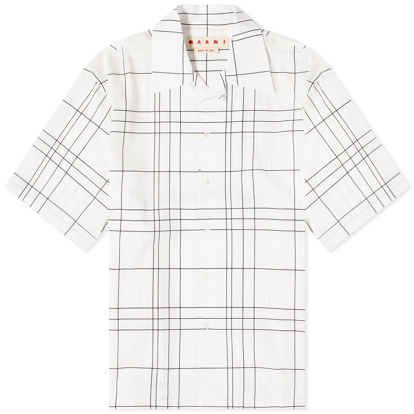 Marni Fine Check Vacation Shirt Stone White | END. (GB)