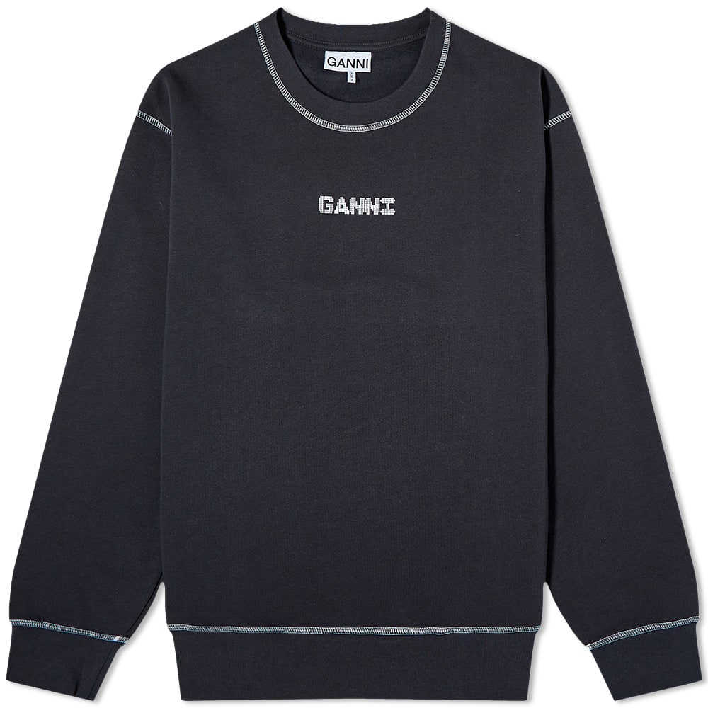 GANNI Isoli Dark Rose Relaxed Sweat Phantom | END. (US)