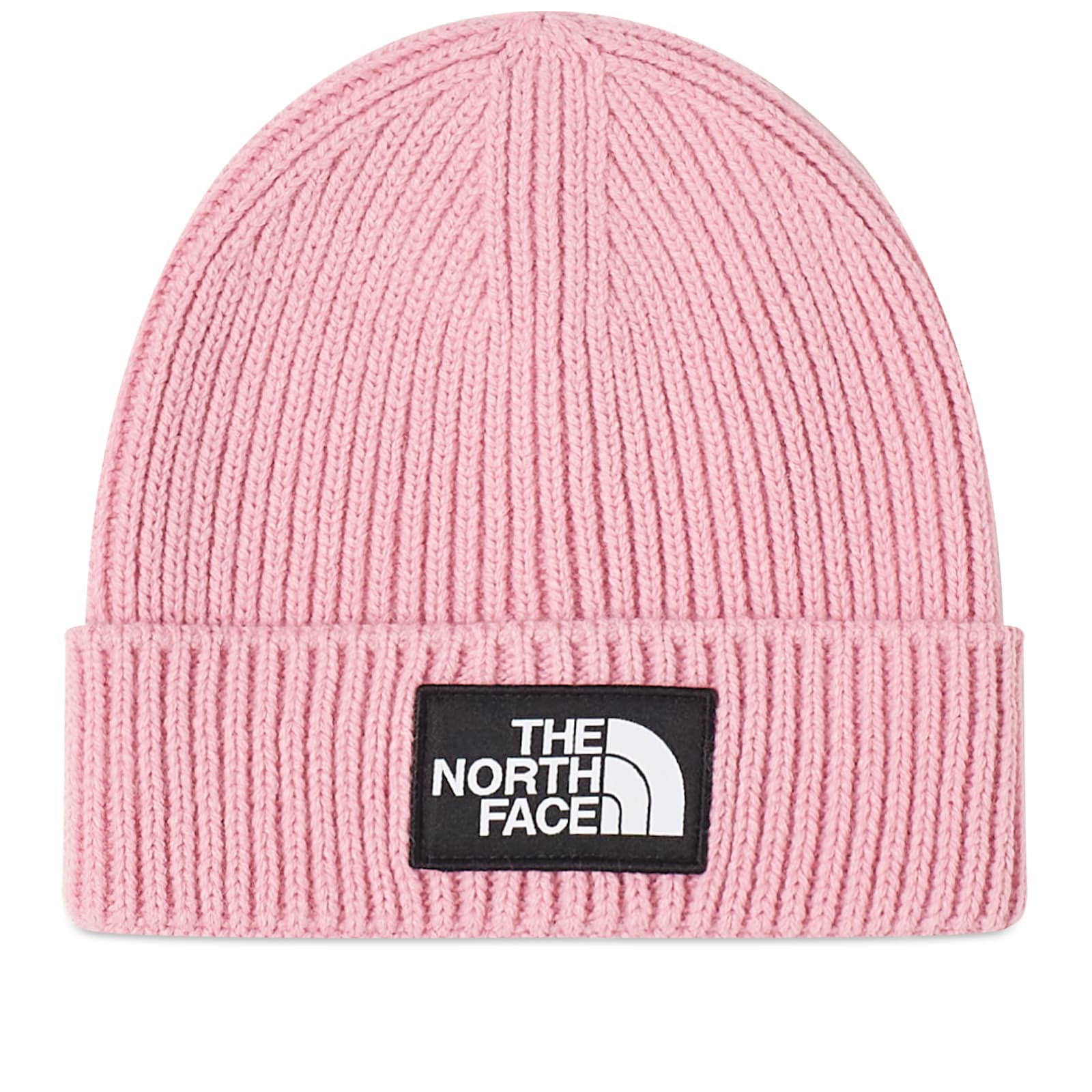 The North Face Logo Box Cuffed Beanie Orchid Pink | END. (US)