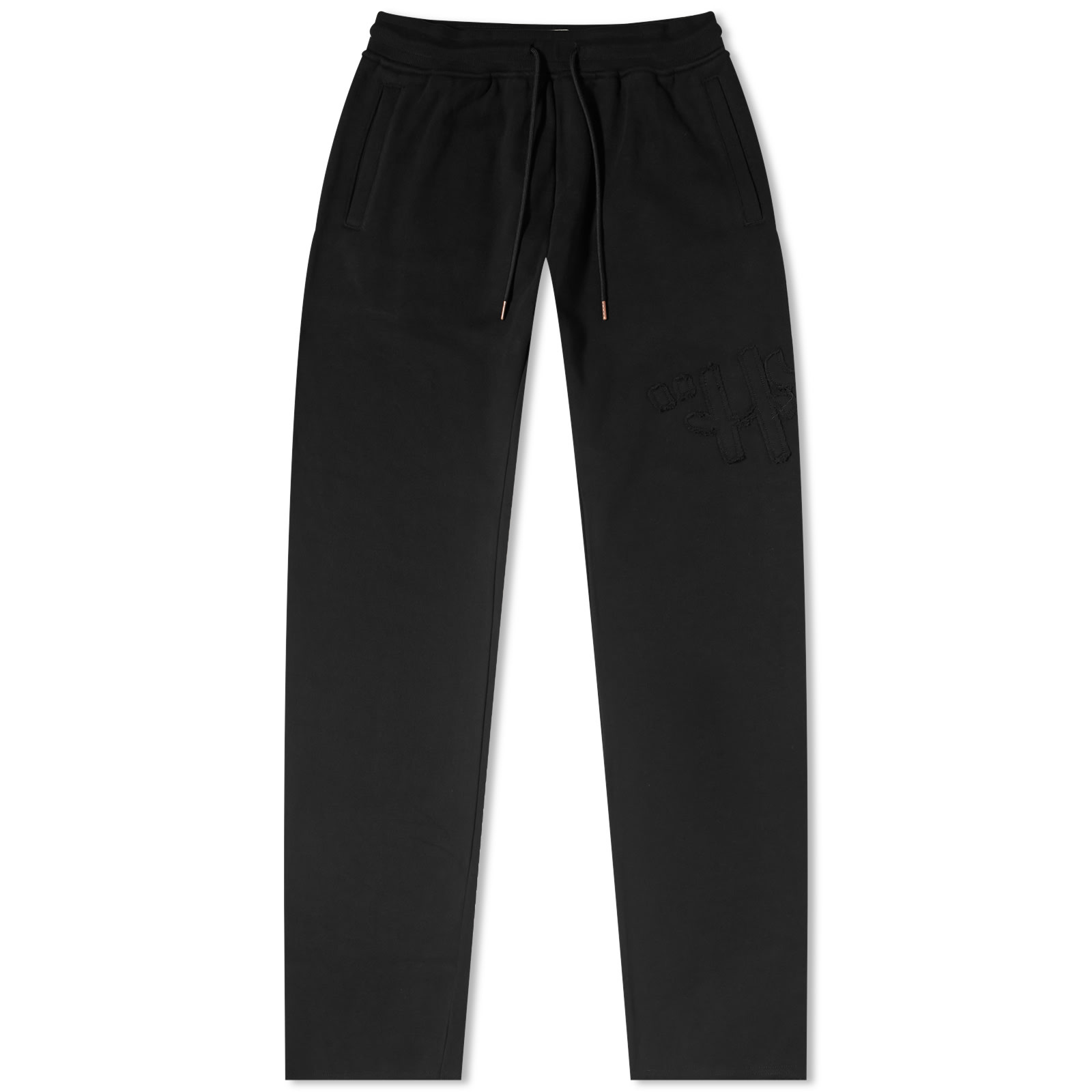 honor-the-gift-script-embroidered-pant-black-end