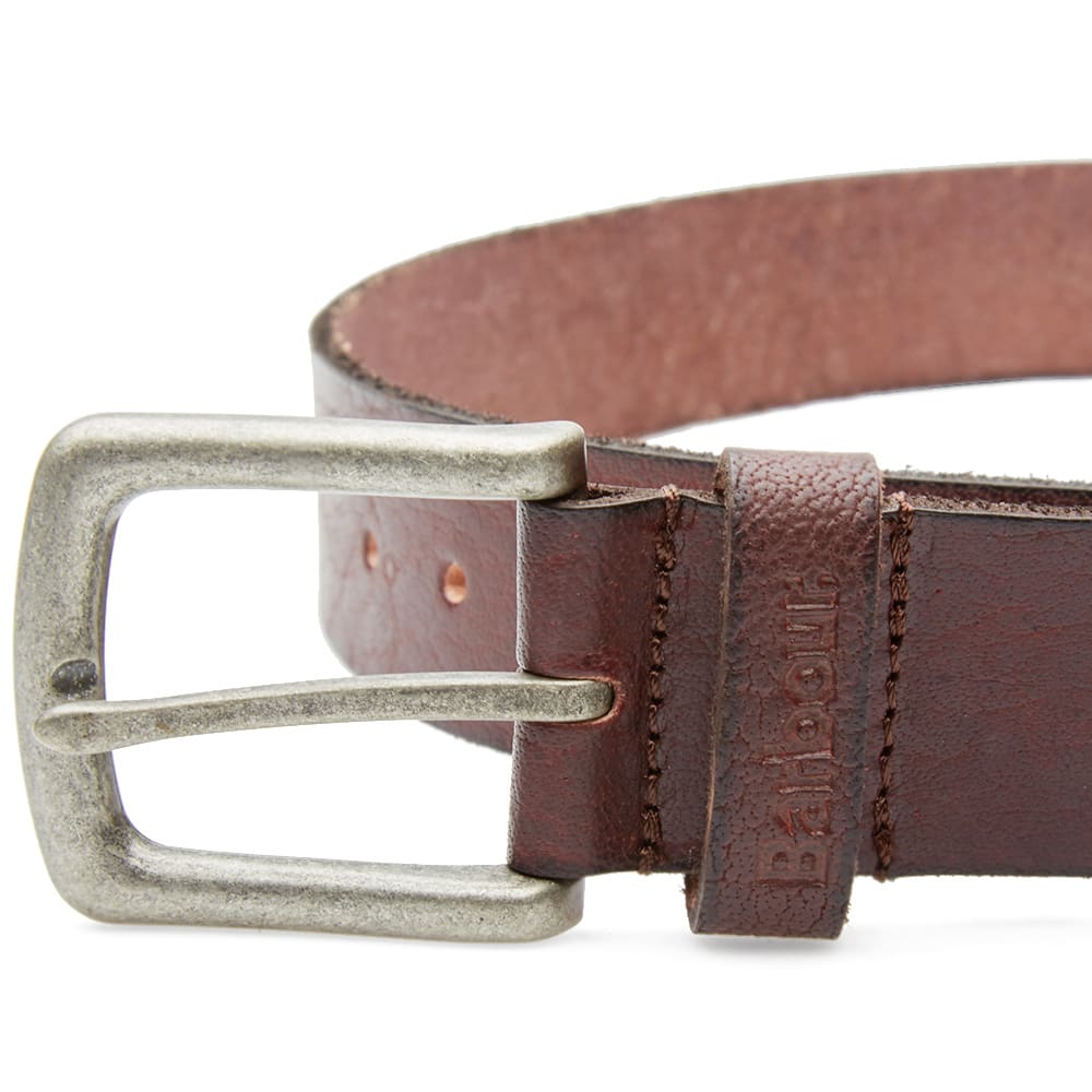 Barbour Leather Grain Belt Rich Brown | END. (IT)