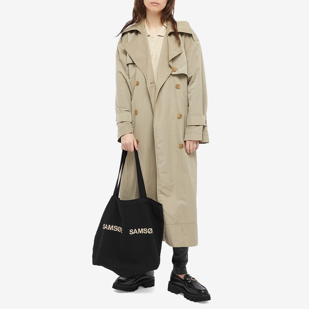 Samsøe Samsøe Medium Logo Tote Bag Black | END. (US)