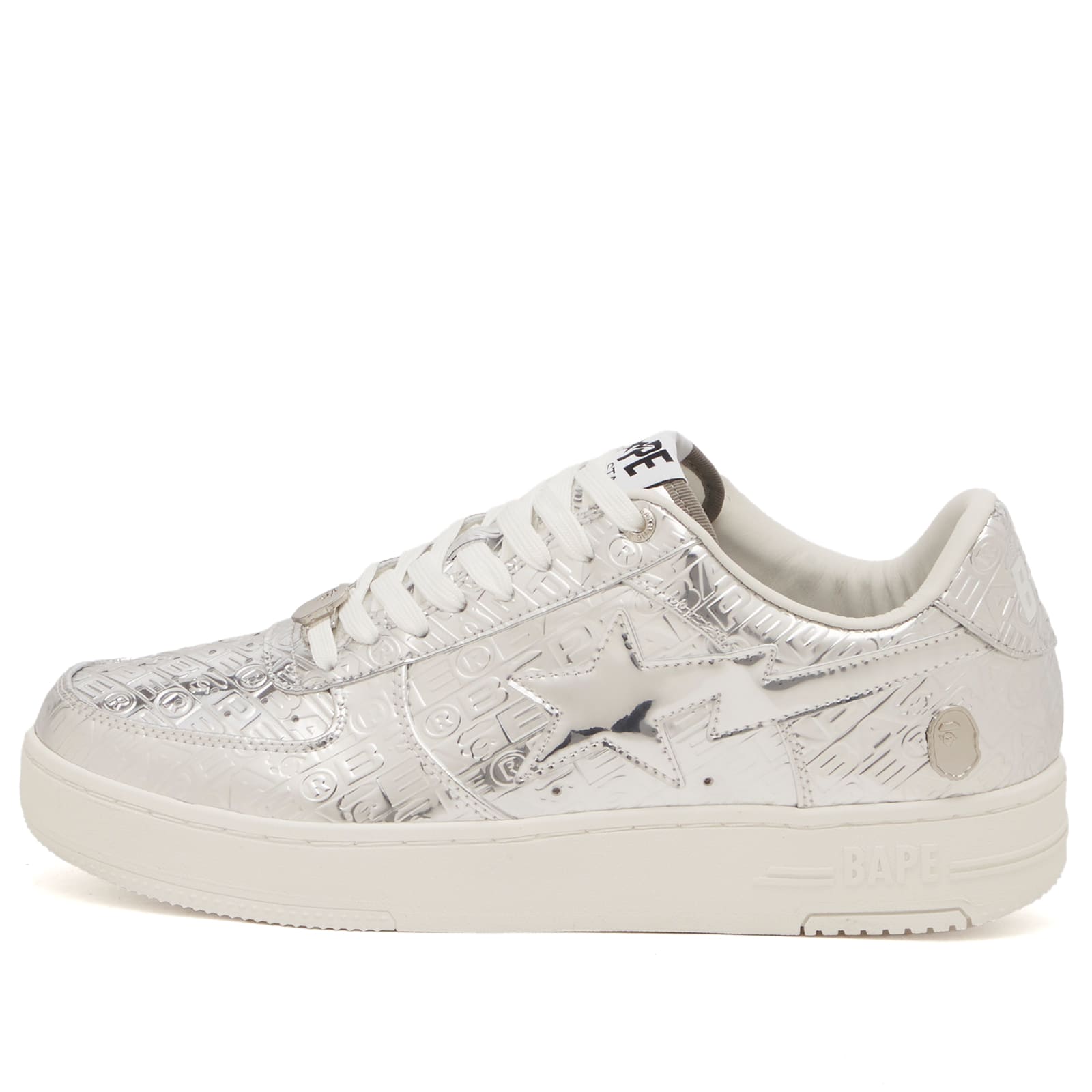 A Bathing Ape Metalic Bape Sta Sneaker Silver | END. (GB)