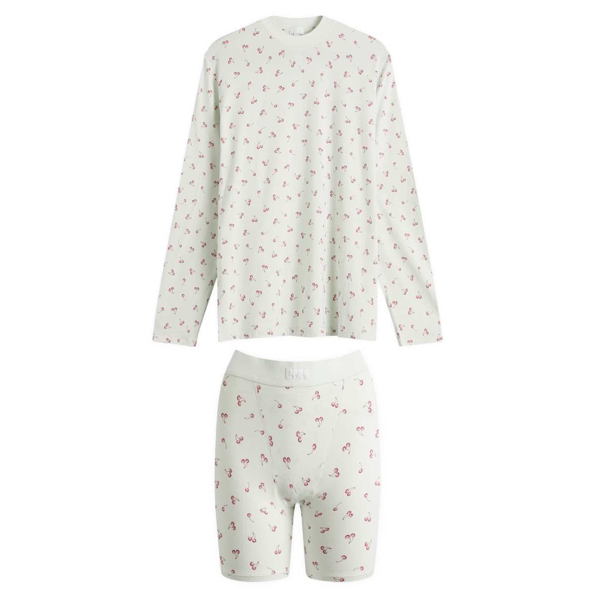 SKIMS Boyfriend Long Sleeve & Boxer Set Cloud Cherry Print | END. (GB)