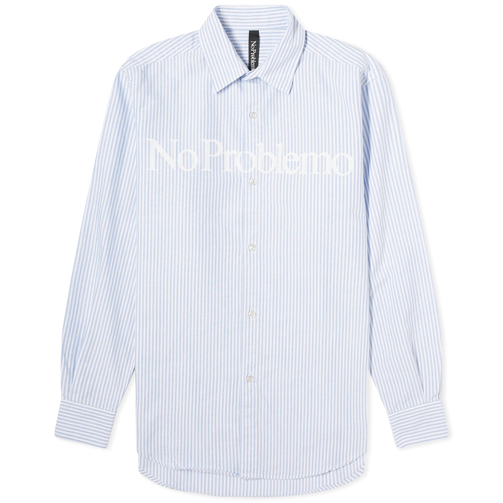NoProblemo Logo Oxford Shirt Blue | END. (GB)
