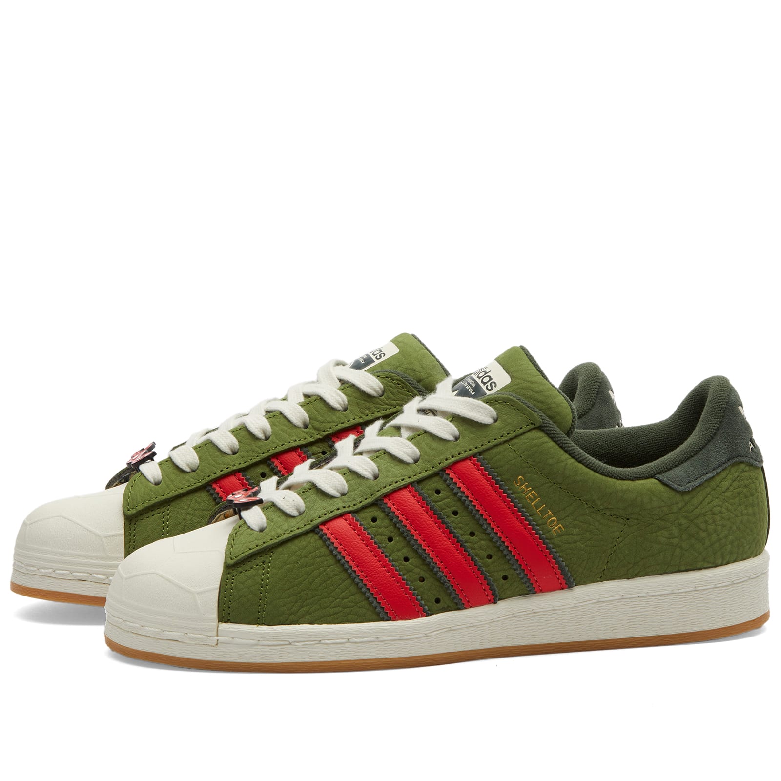 Adidas TMNT Shelltoe Craft Green, Pantone & Shadow Green | END.