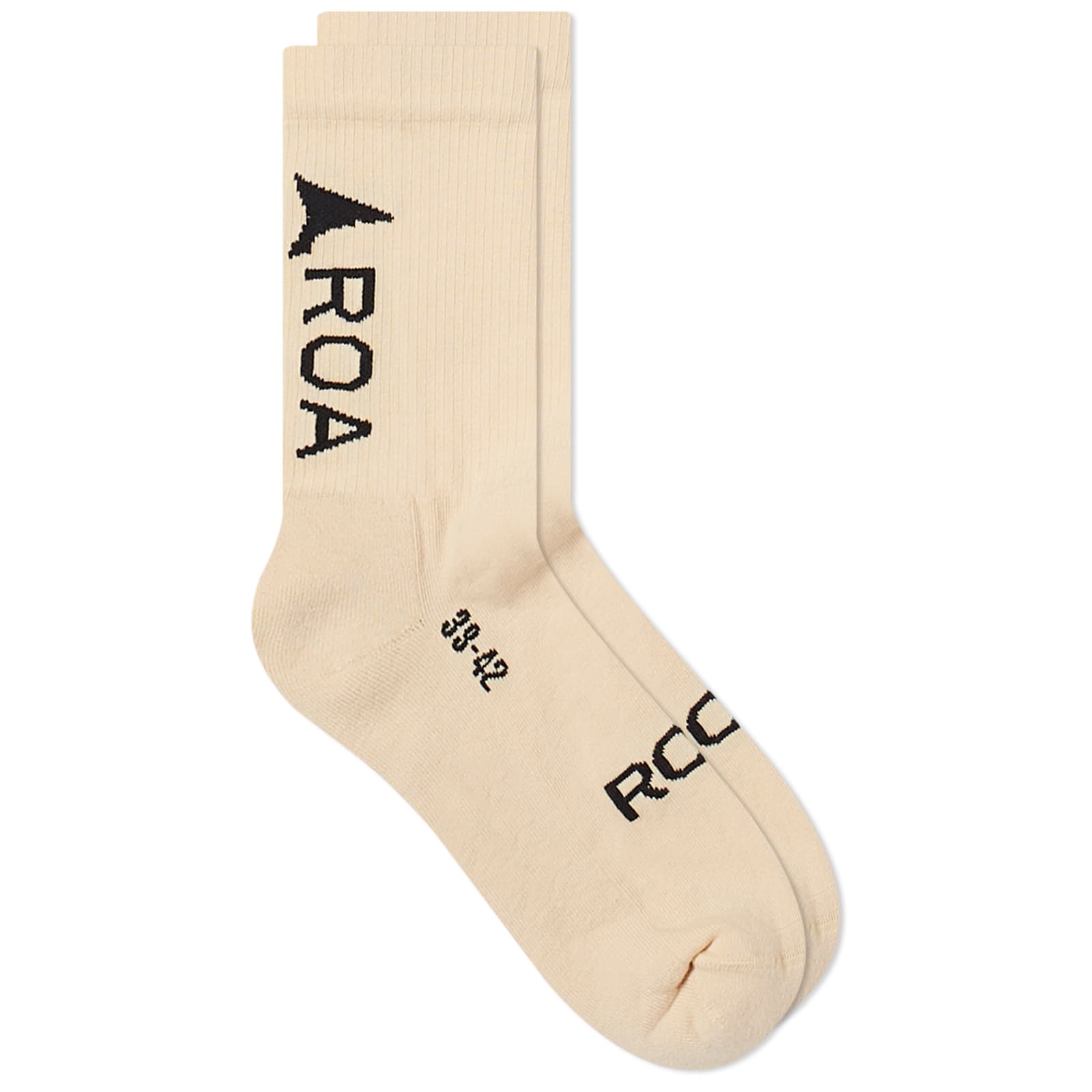 ROA Logo Socks Beige | END. (US)