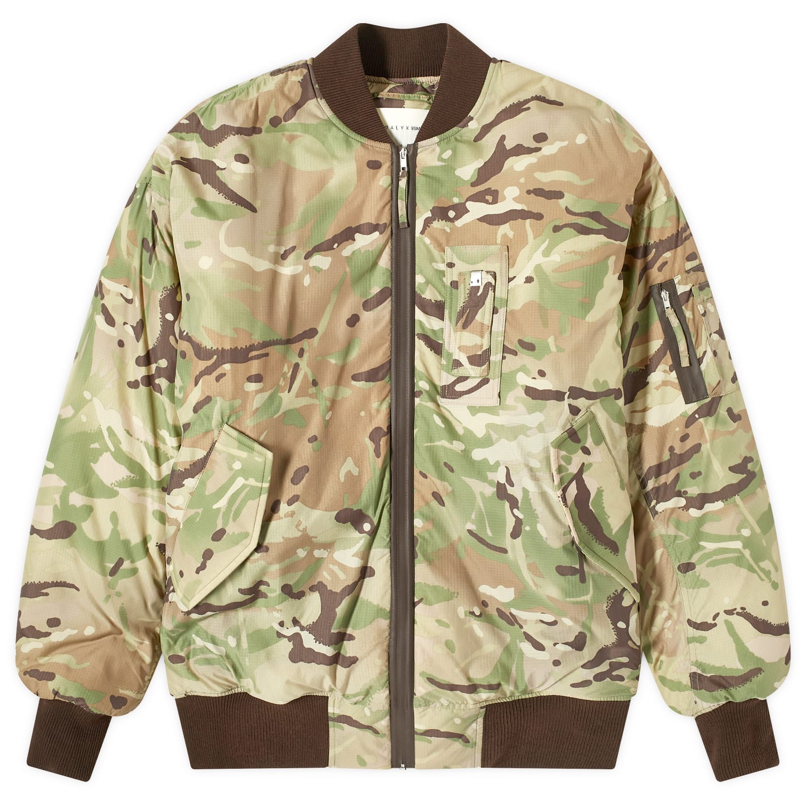 1017 ALYX 9SM Oversized Camo Nylon Bomber Jacket Camouflage | END. (GB)
