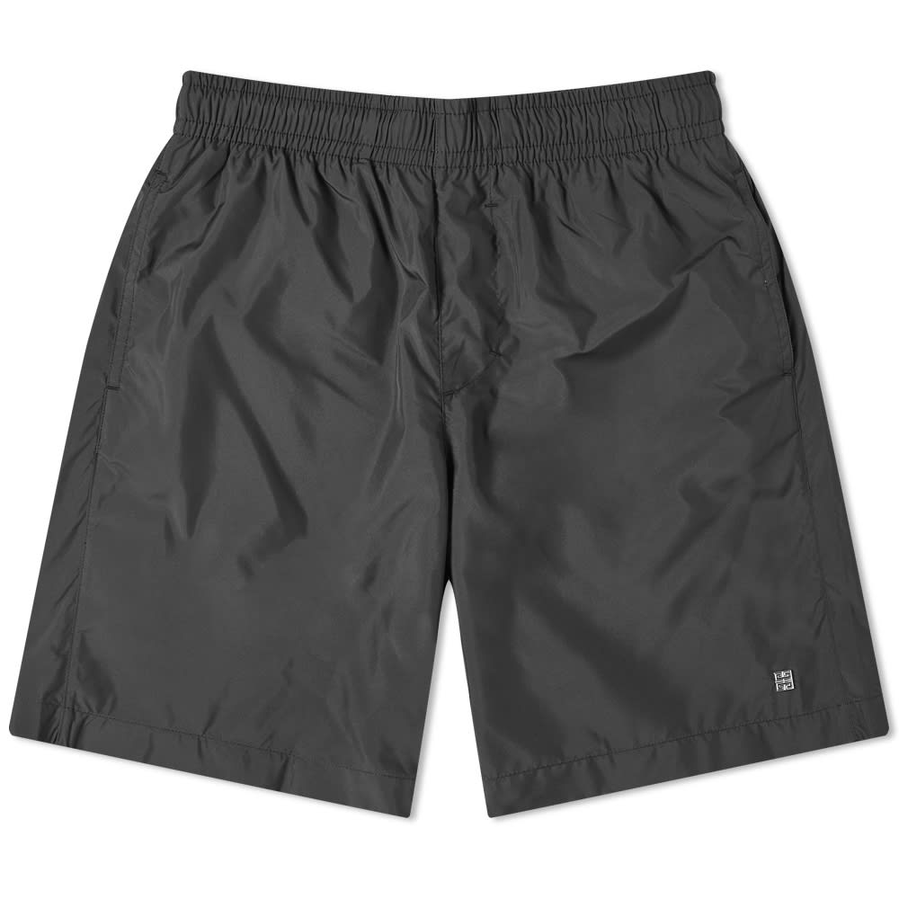 Givenchy 4G Patch Long Swim Shorts Black | END. (US)