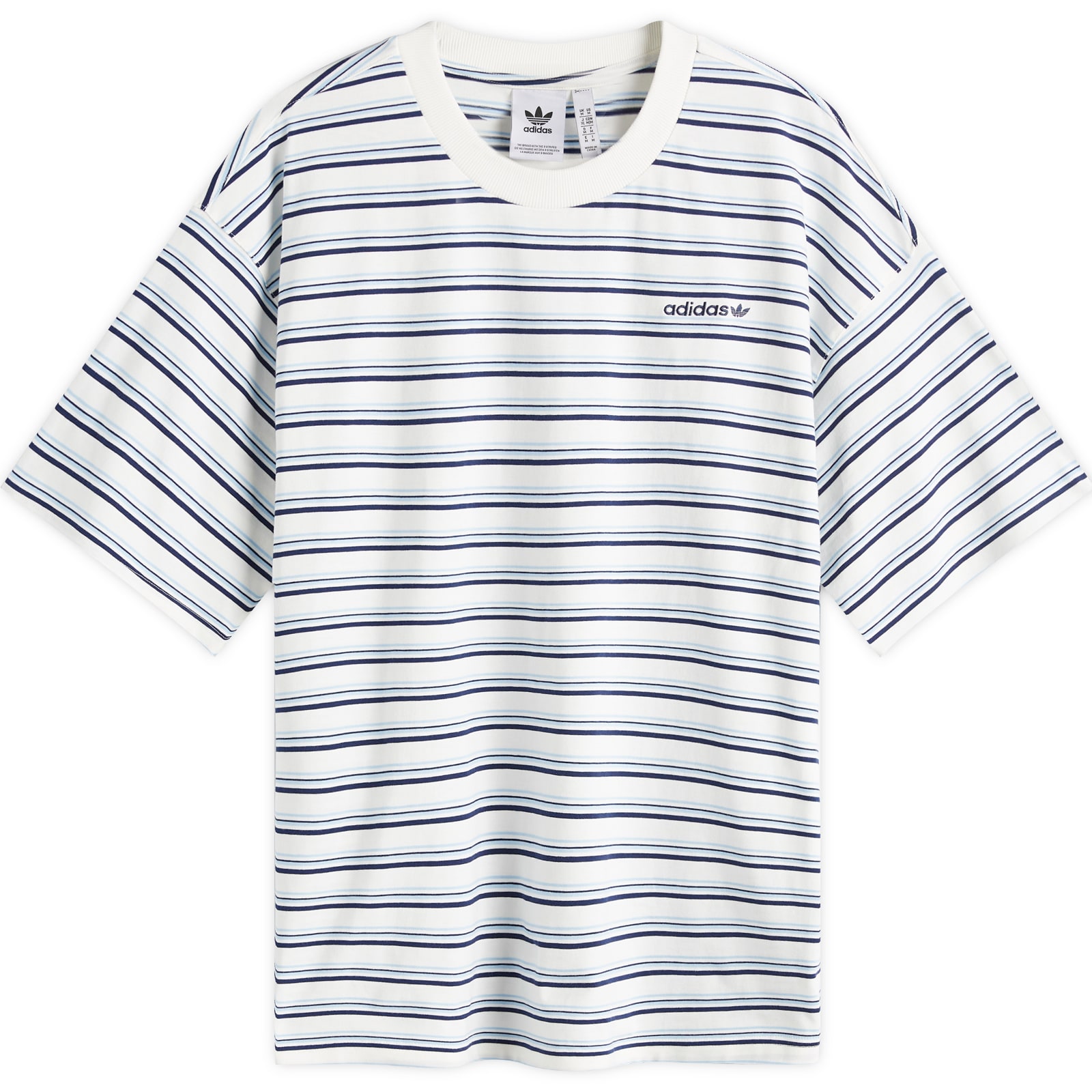 Adidas 80s Striped T-Shirt Off White | END. (GB)