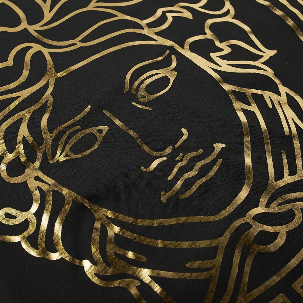 Versace Printed Large Medusa Head Tee Black & Gold | END. (HK)