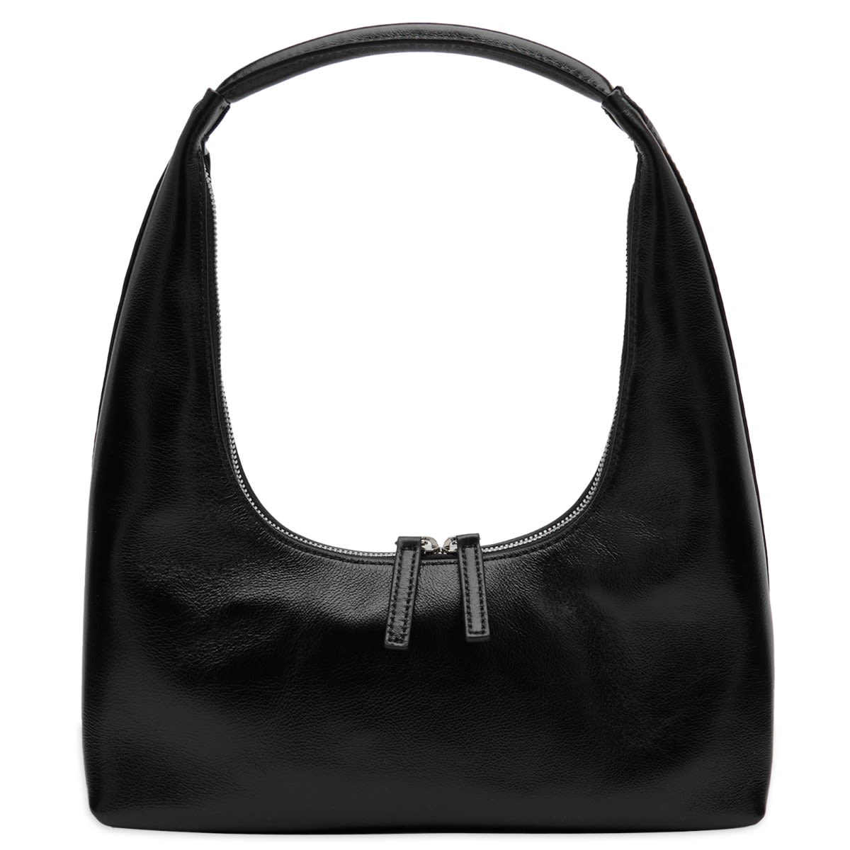 MARGE SHERWOOD Hobo Shoulder Bag Black Glossy Plain | END. (AR)