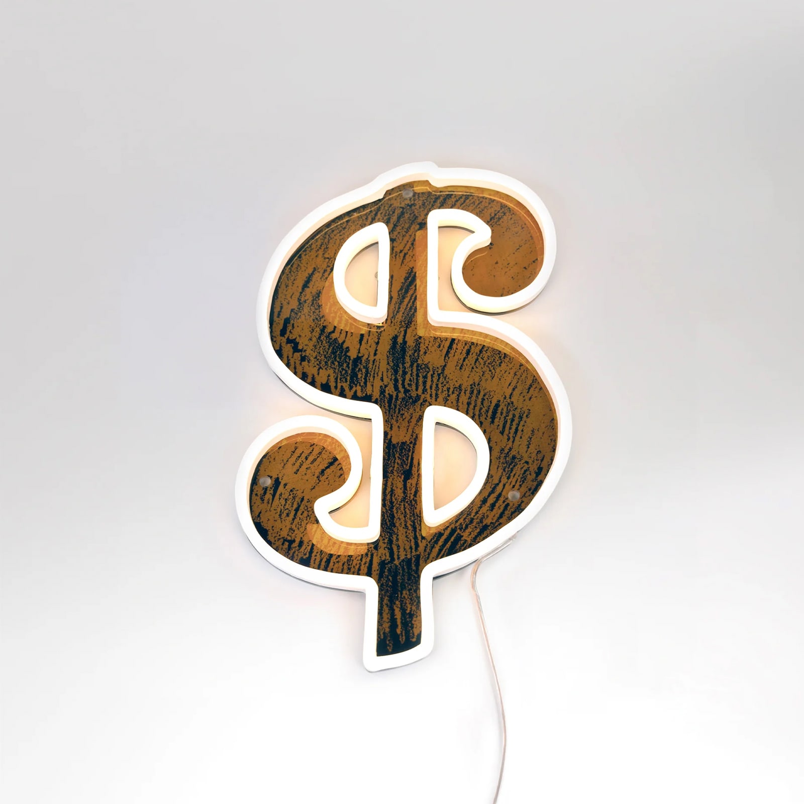 YELLOWPOP Dollar Sign by Andy Warhol LED Neon Sign Yellow | END. (SG)