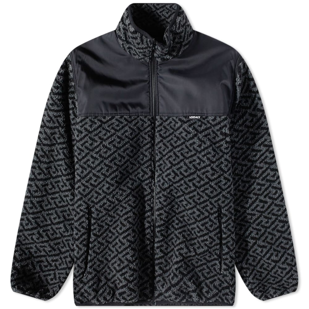 Versace Geometric Logo Sherpa Fleece Multi | END. (US)