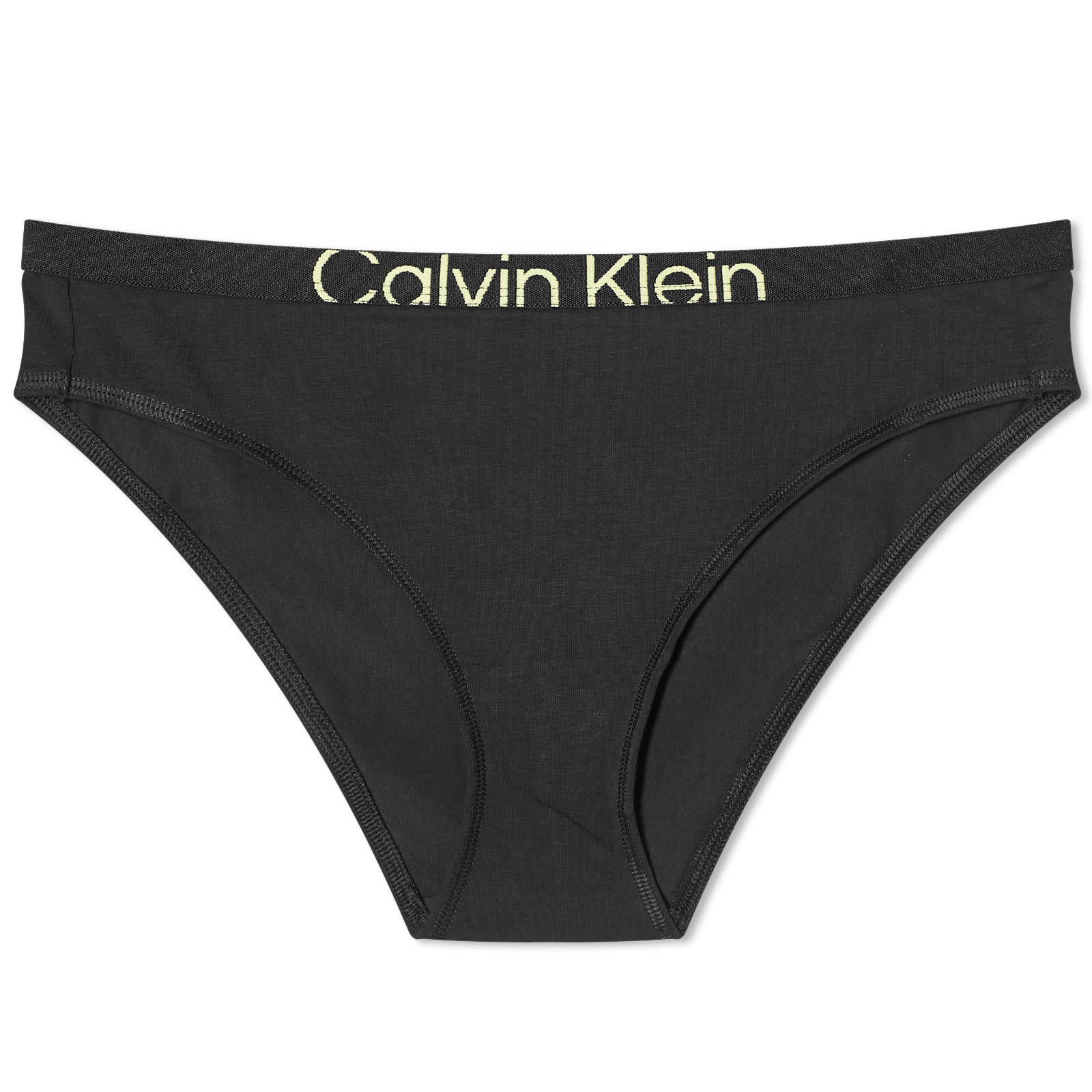 Calvin Klein CK Bikini Pant Black & Sunny Lime | END.
