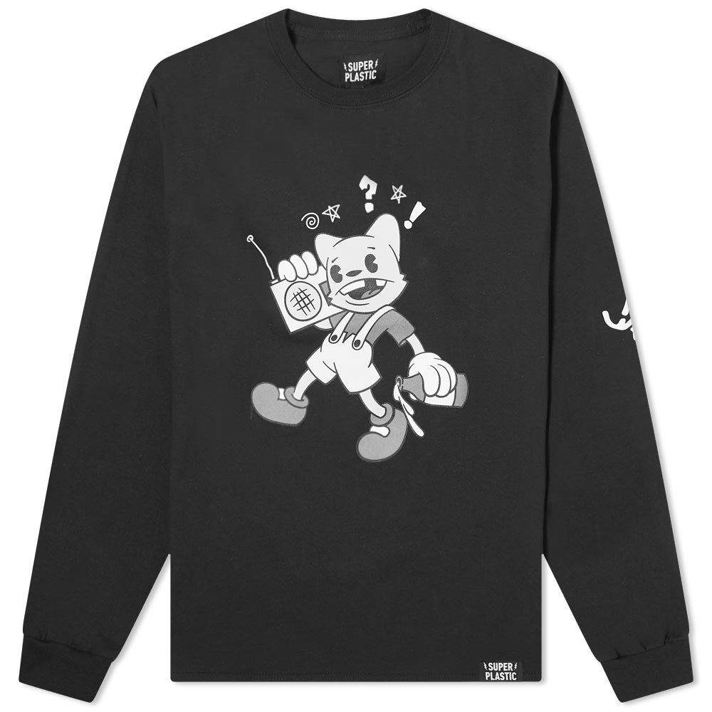 Superplastic Long Sleeve Jannky T-Shirt Black | END. (KR)