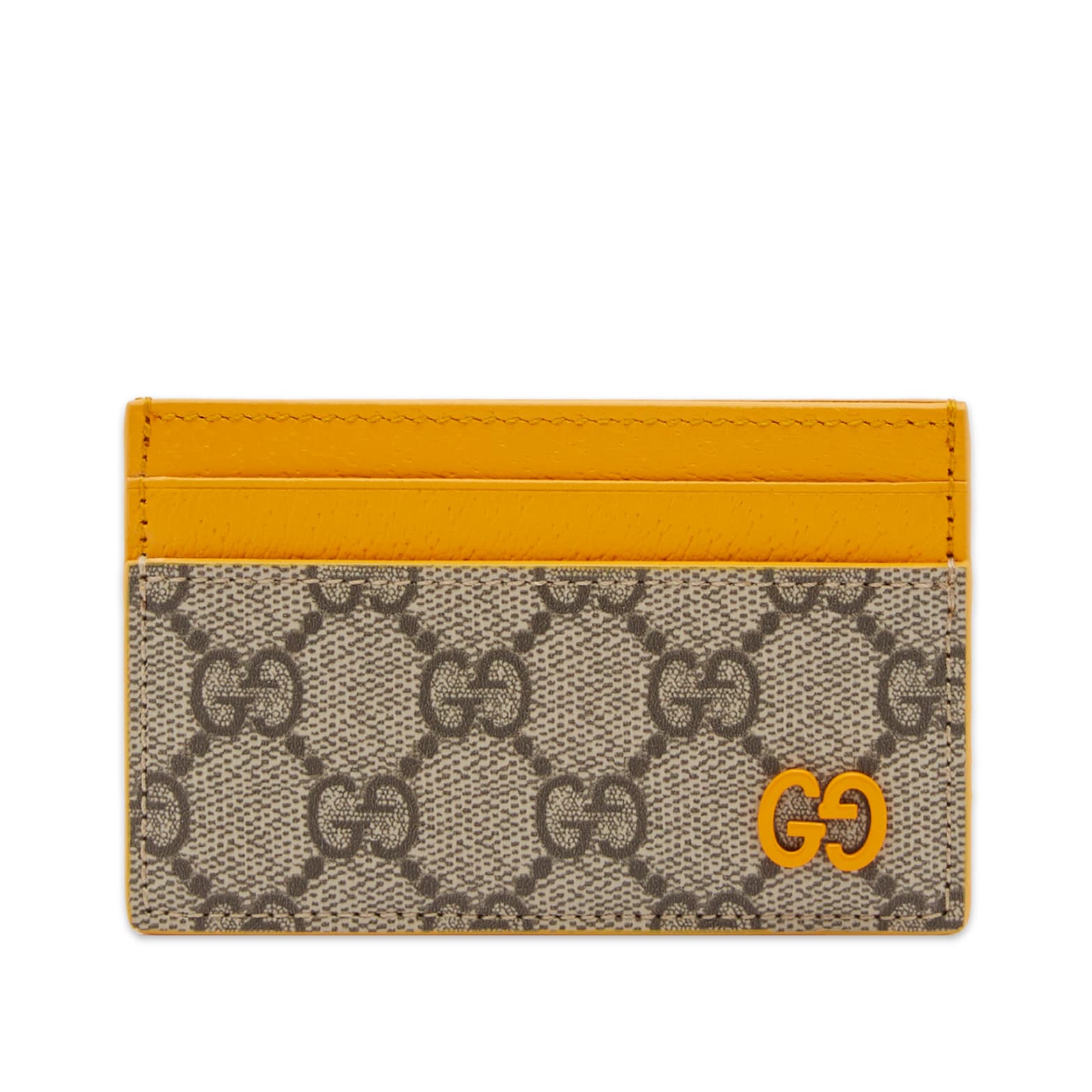 Gucci GG Supreme Card Holder Beige & Yellow | END. (GB)