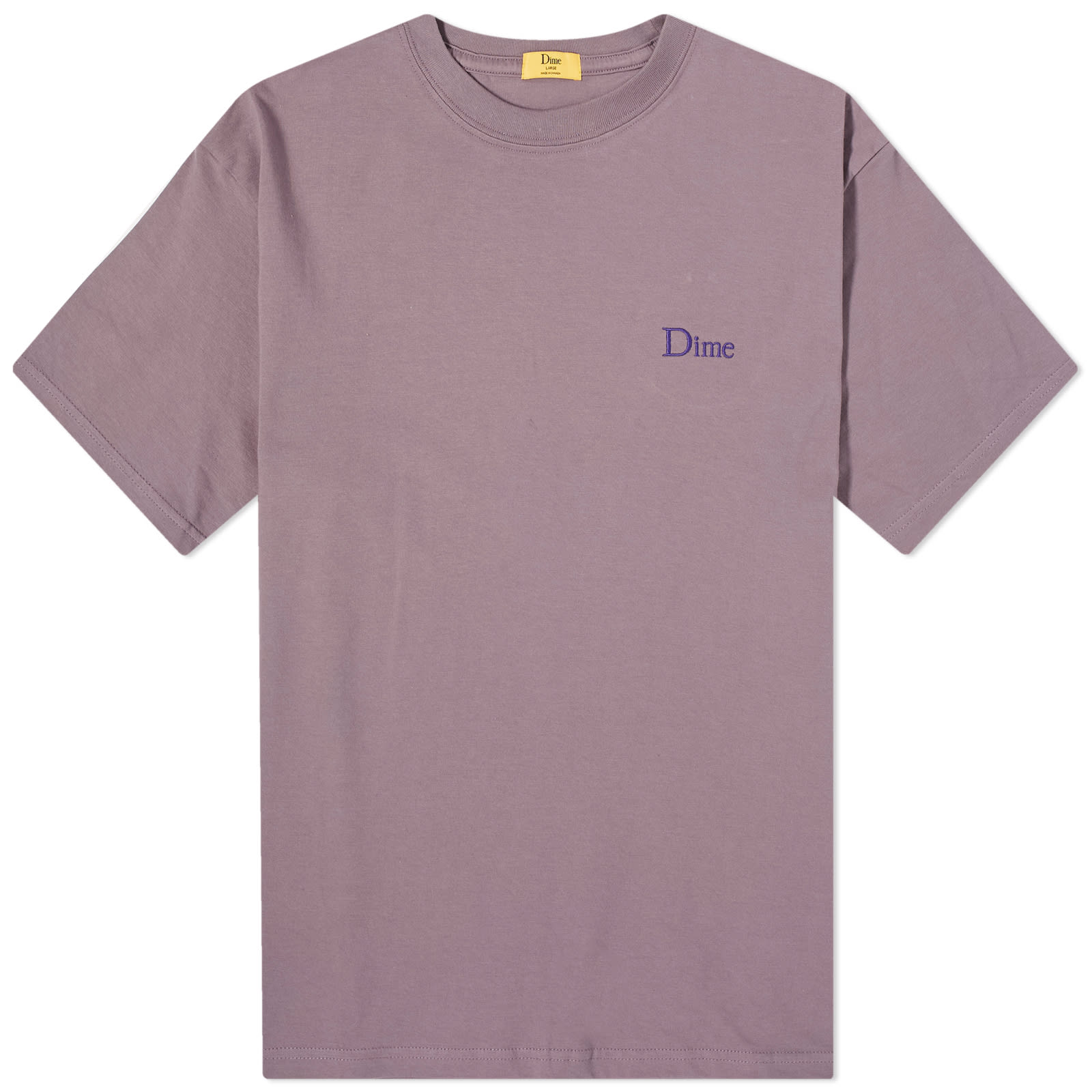 Dime Classic Small Logo T-Shirt Plum Grey | END.