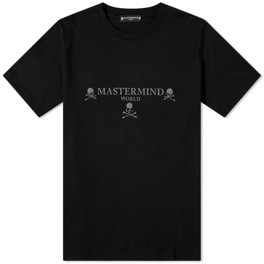 MASTERMIND WORLD Glass Bead Regular T-Shirt Black | END. (KR)