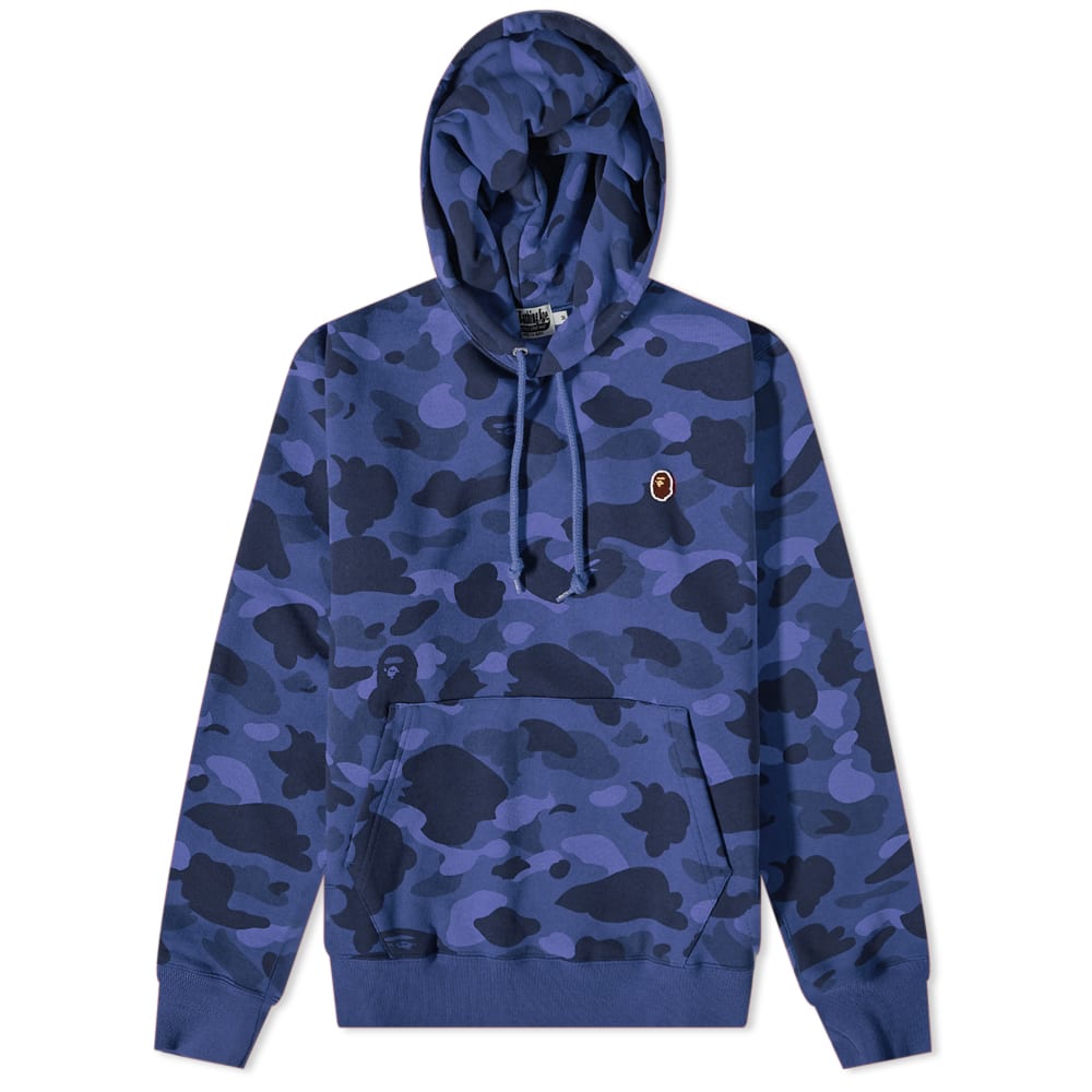 A Bathing Ape Color Camo One Point Ape Head Pullover Hoody Navy | END. (GB)