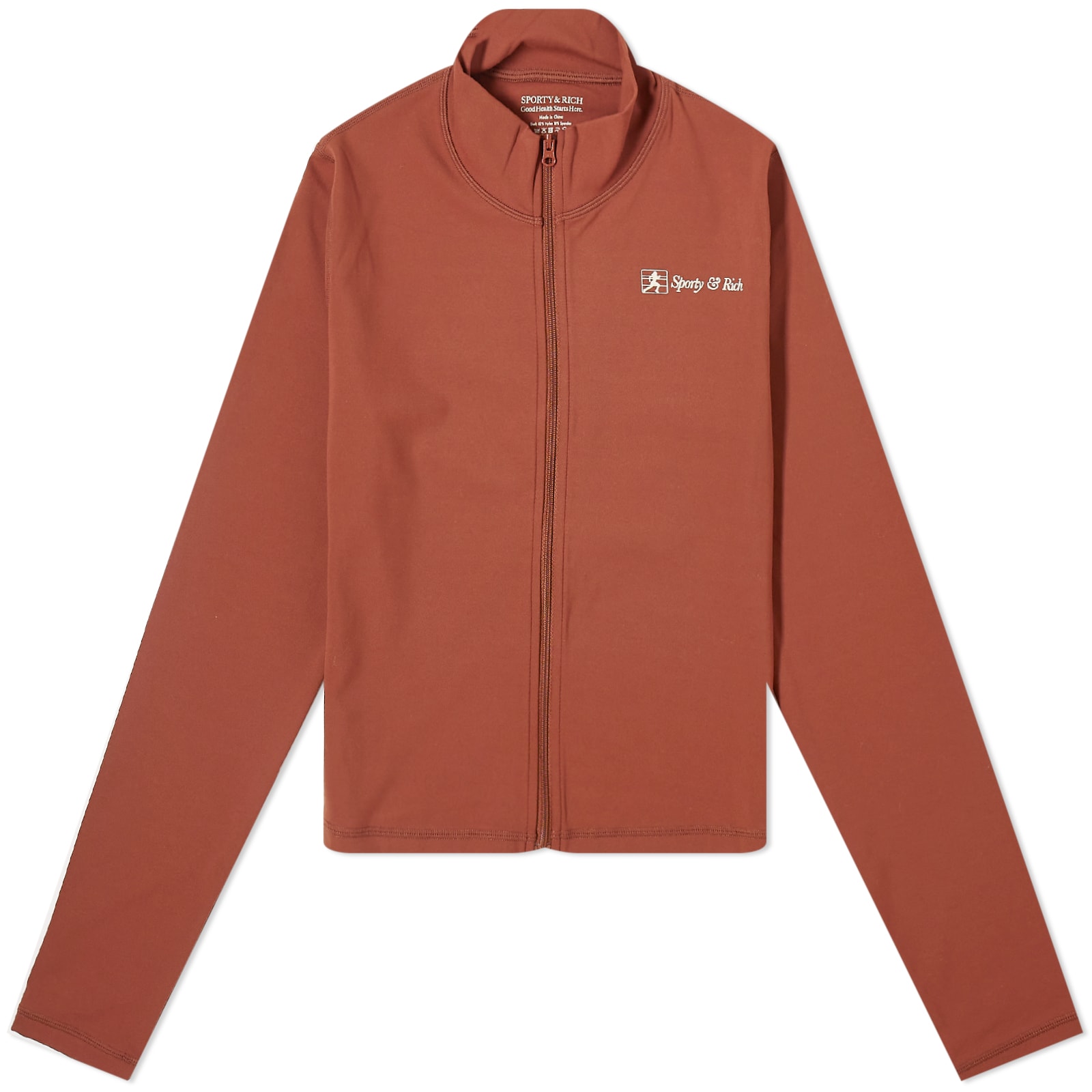 Sporty & Rich Runner Script Sports Jacket Merlot | END.