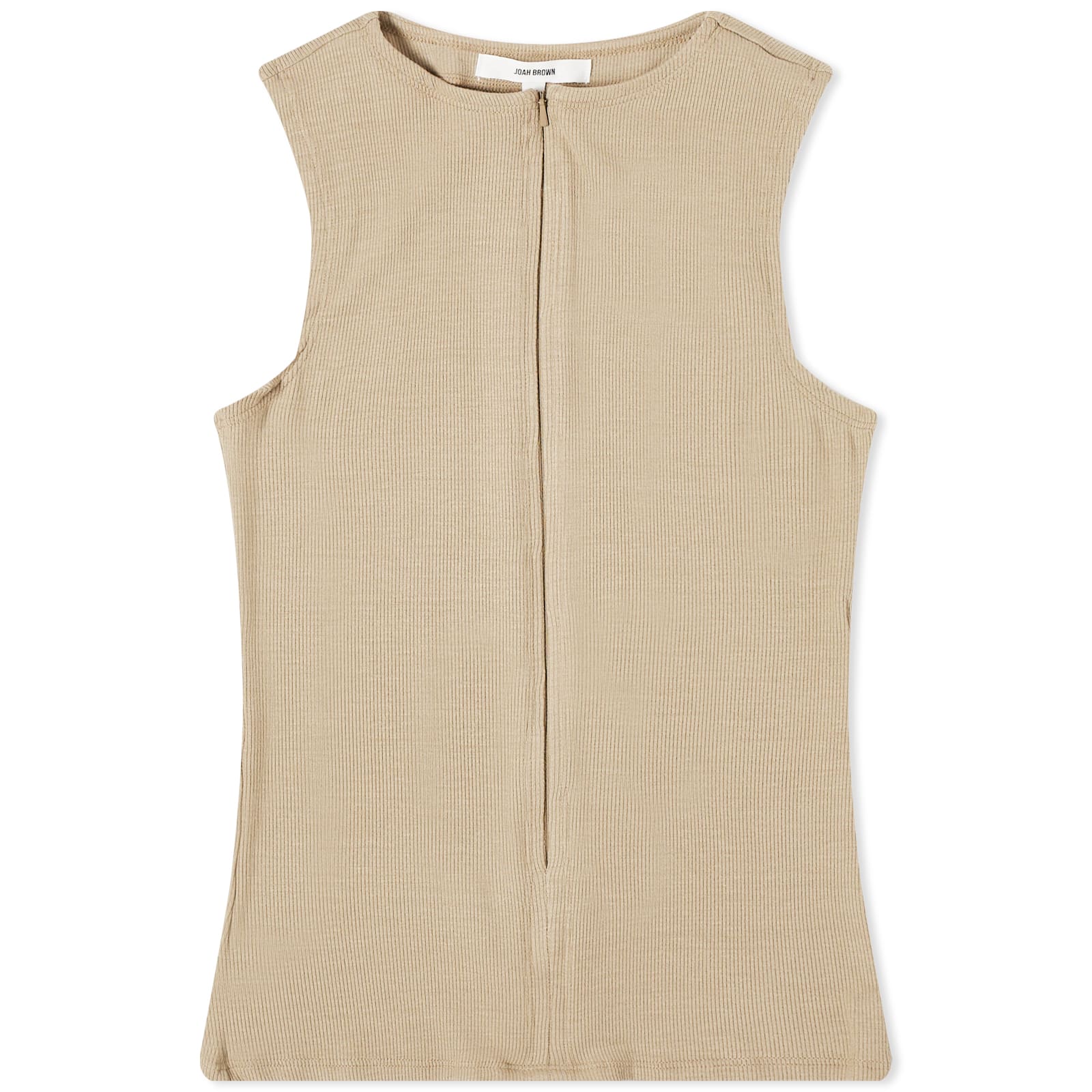 Joah Brown Invisible Zip Tank Top Taupe | END. (US)