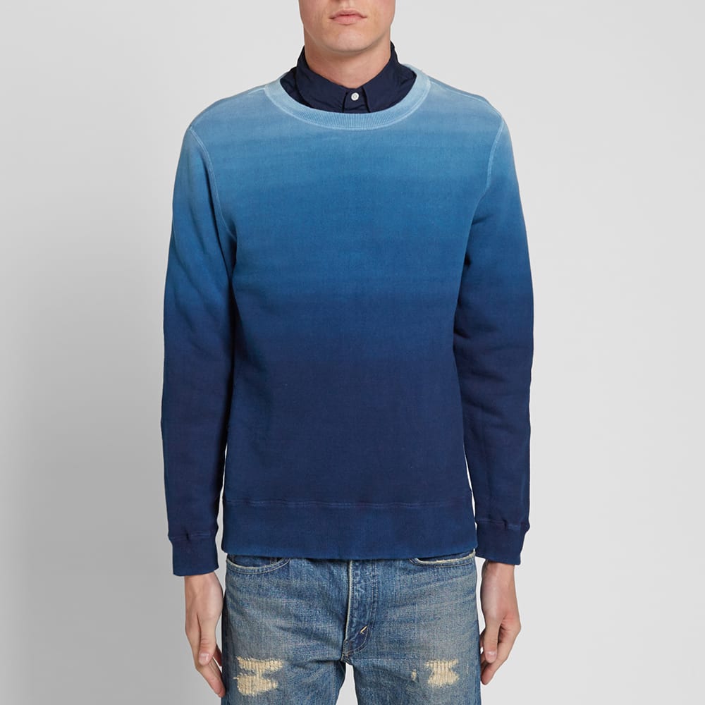 Blue Blue Japan Gradient Loopwheel Crew Sweat One | END.