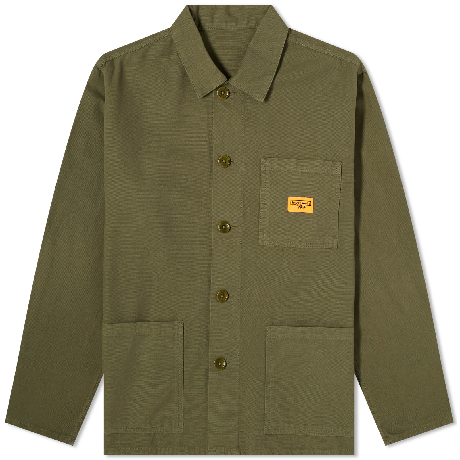 Service Works Canvas Coverall Jacket Olive | END. (US)