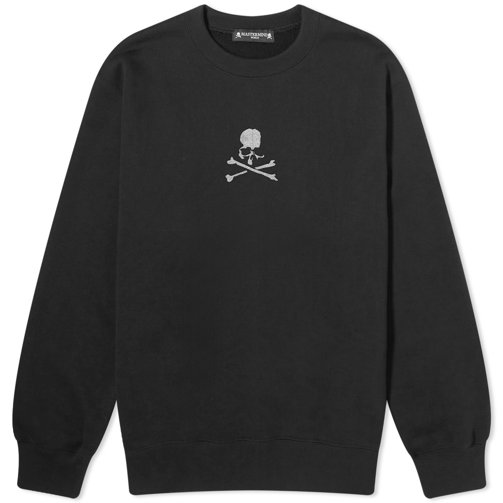 MASTERMIND WORLD Loopwheel Logo Crew Sweat Black | END. (US)