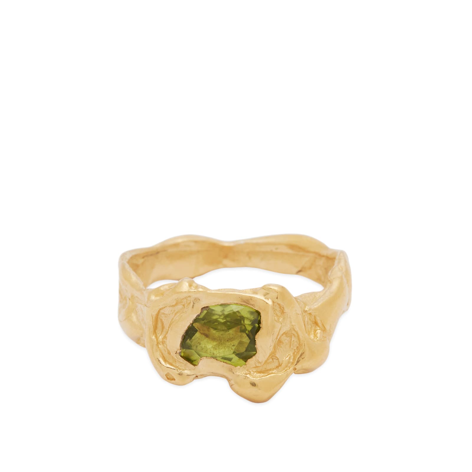 Simuero Ola Ring Gold & Green Peridot | END. (GB)