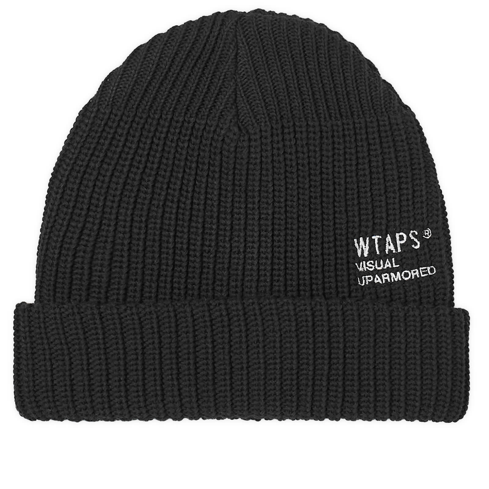 WTAPS 22 Logo Beanie Hat Black | END.