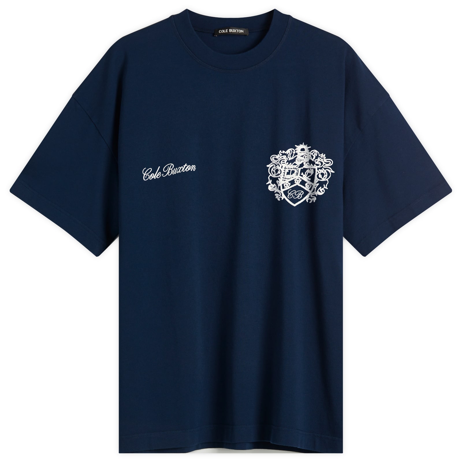 Cole Buxton Collegiate Crest T-Shirt Navy | END. (GB)