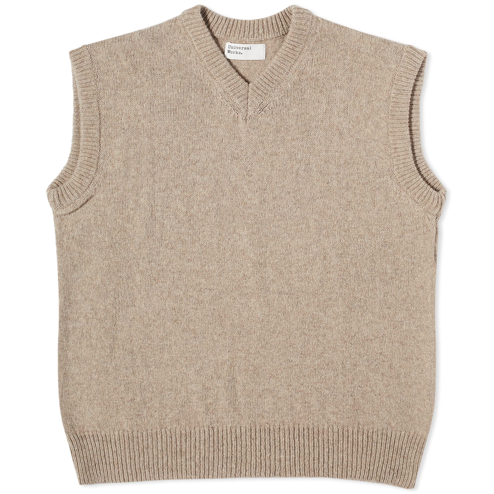 Universal Works Eco Wool Knit Vest Oatmeal | END. (KR)
