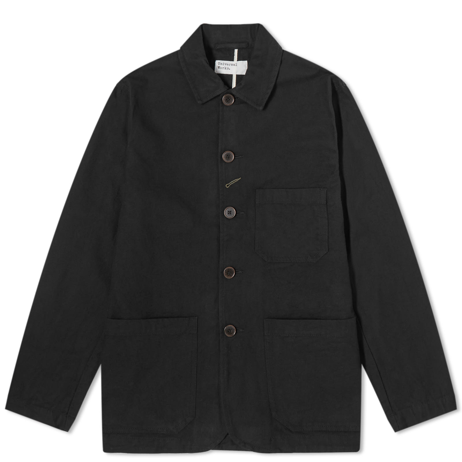 Universal Works Nebraska Cotton Bakers Core Jacket Black | END. (US)