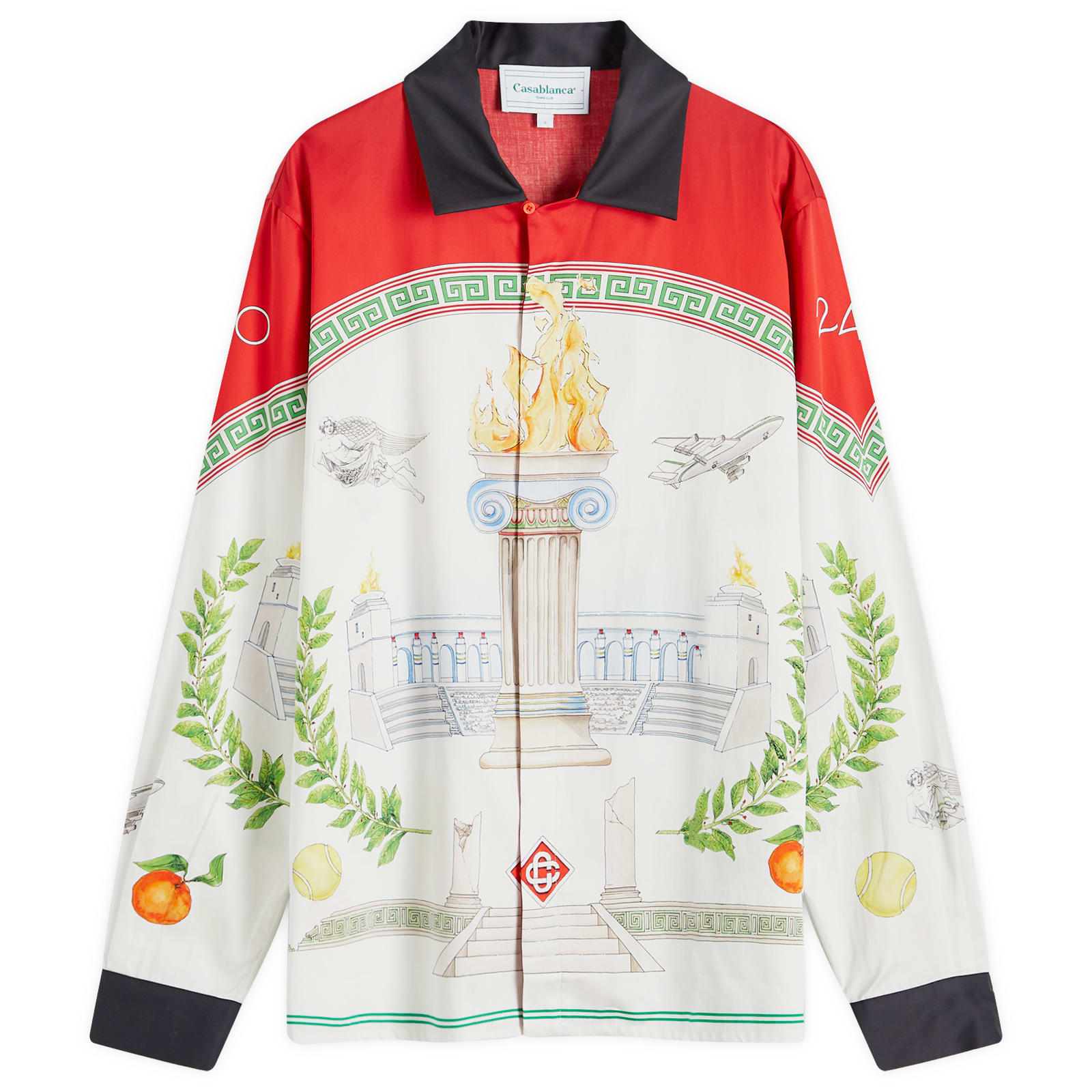 Casablanca Long Sleeve Cuban Collar Shirt Multi | END. (US)