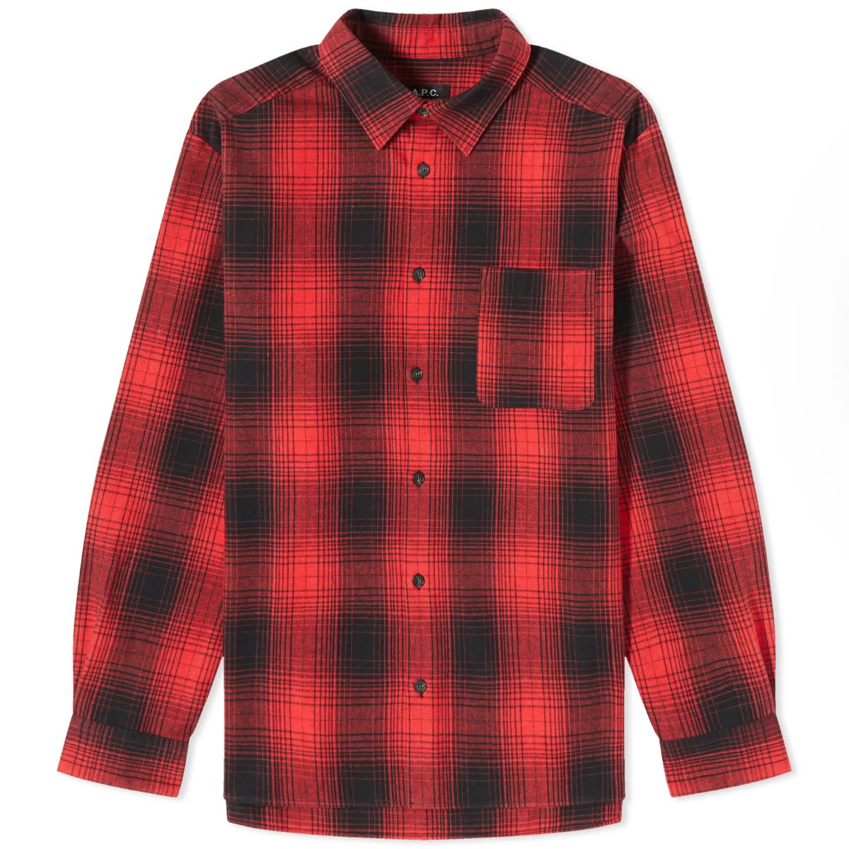 A.P.C. Malo Check Overshirt Red | END. (KR)