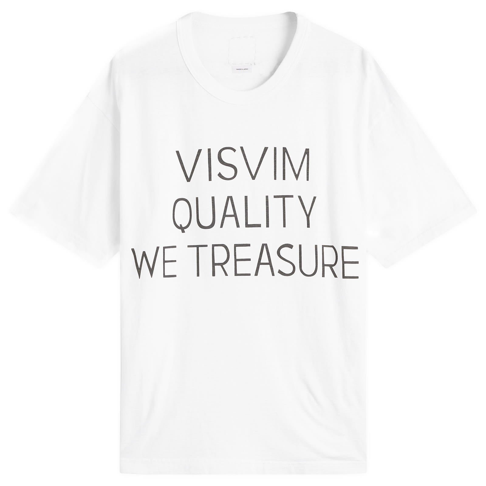 Visvim Men's Jumbo T-Shirt DMGD White - Curated Menswear