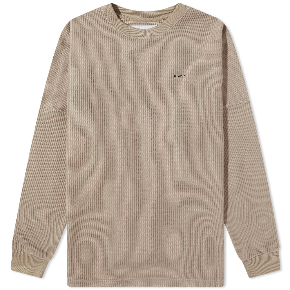 WTAPS Long Sleeve Waffle T-Shirt Greige | END. (KR)