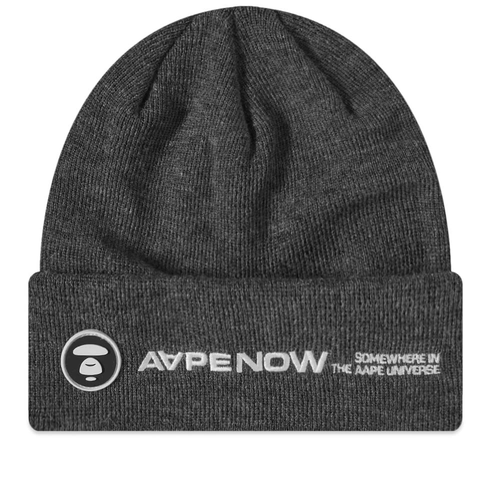 AAPE One Point Beanie Hat Heather Grey | END. (US)