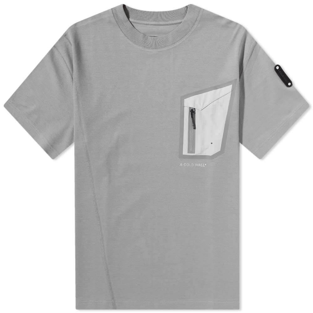 A-COLD-WALL* Technical Polygon T-Shirt Mid Grey | END. (KR)