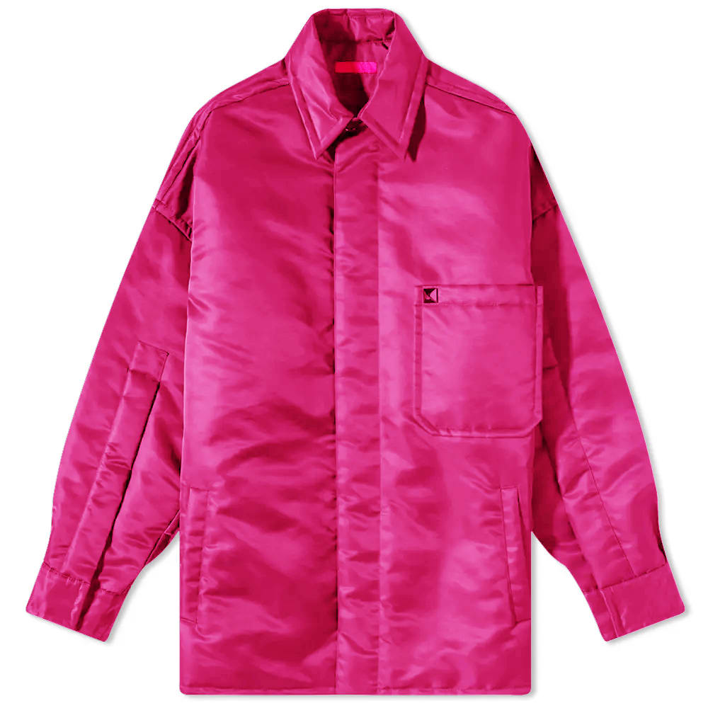 Valentino Padded Nylon Overshirt Pink Pp | END.