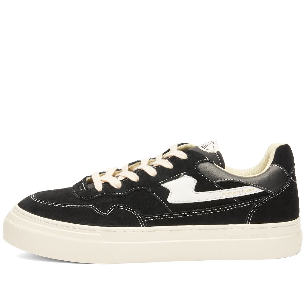Stepney Workers Club Pearl S-Strike Leather Sneaker Black & White | END ...
