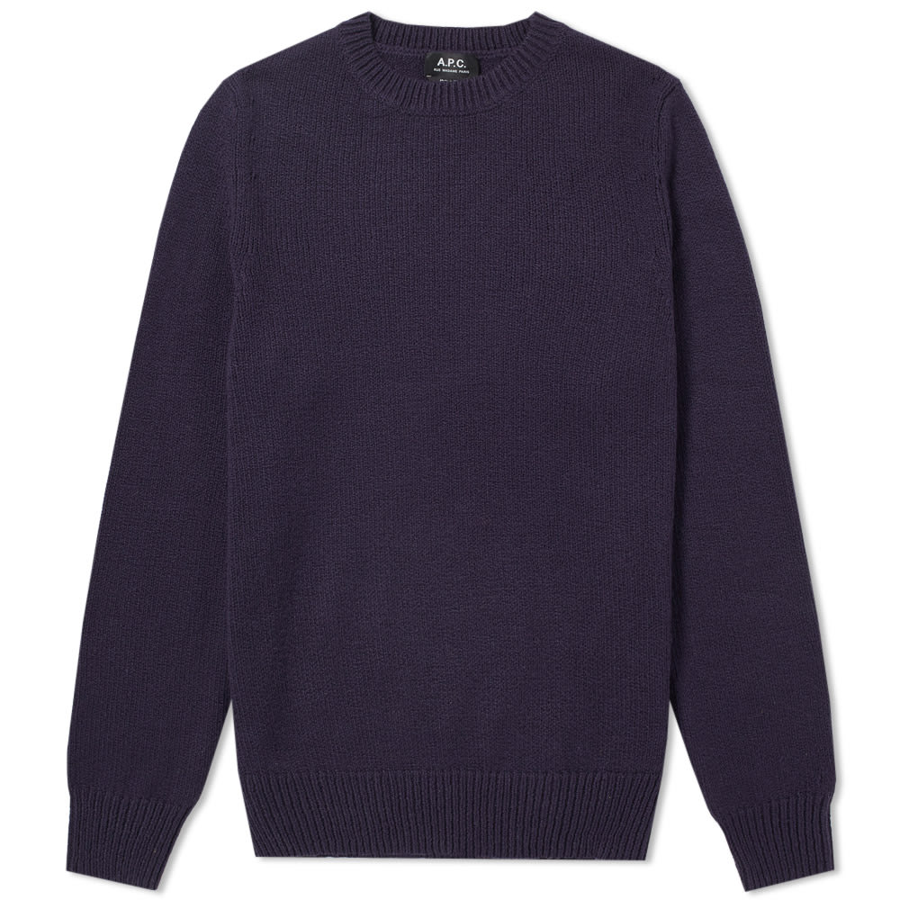 A.P.C. Lagoon Crew Knit Marine Blue | END. (KR)
