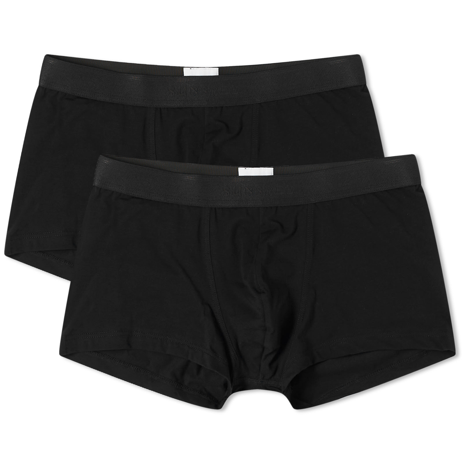Sunspel Cotton Trunks - 2-Pack Black | END. (AR)